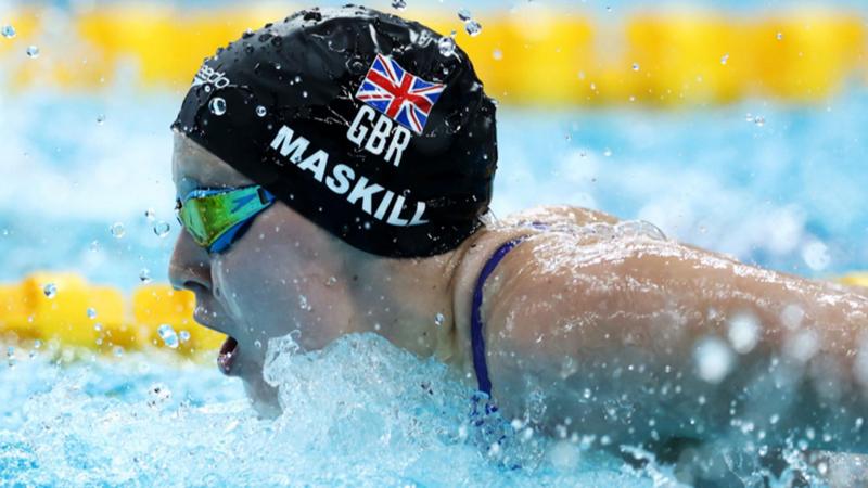 Poppy Maskill breaks own record to win world S14 100m butterfly - BBC Sport
