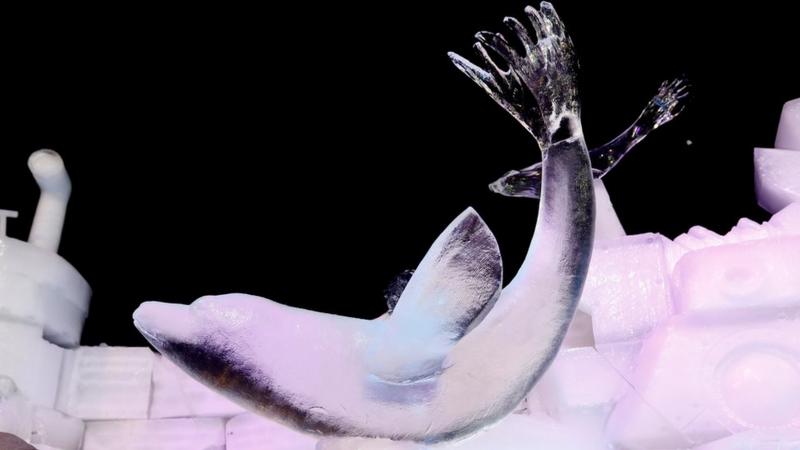 Ice work! Incredible frozen sculptures - BBC Newsround