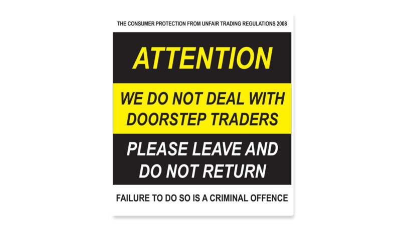 Cold Calling Sign - BBC