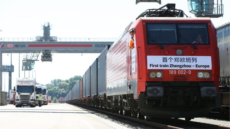 All aboard the China-to-London freight train - BBC News