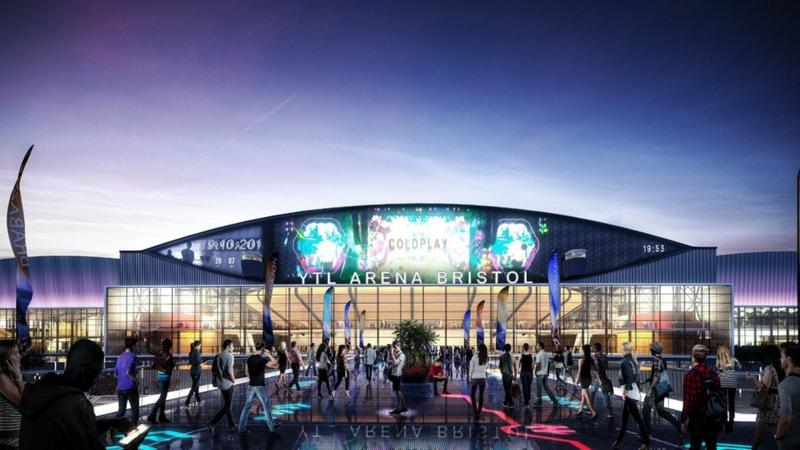 Outdoor plans for Bristol Arena unveiled - BBC News