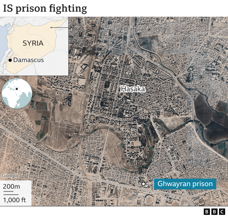 Kurdish-led forces say they have retaken Syrian prison seized by IS ...