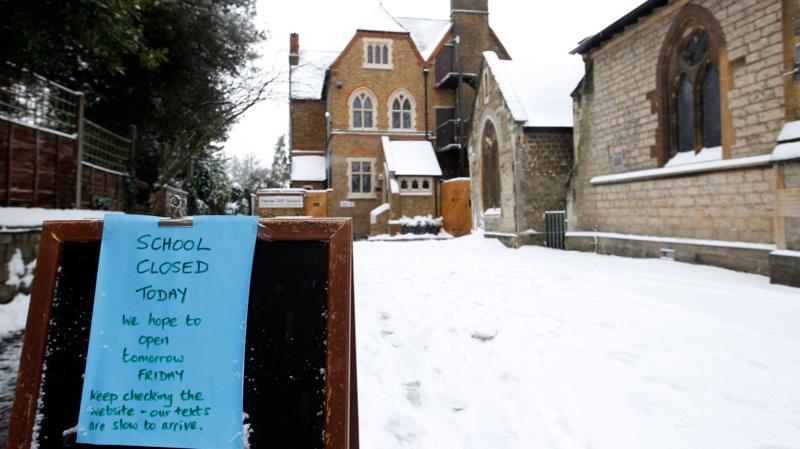 School closures: Why do some schools close when there's snow? - BBC ...