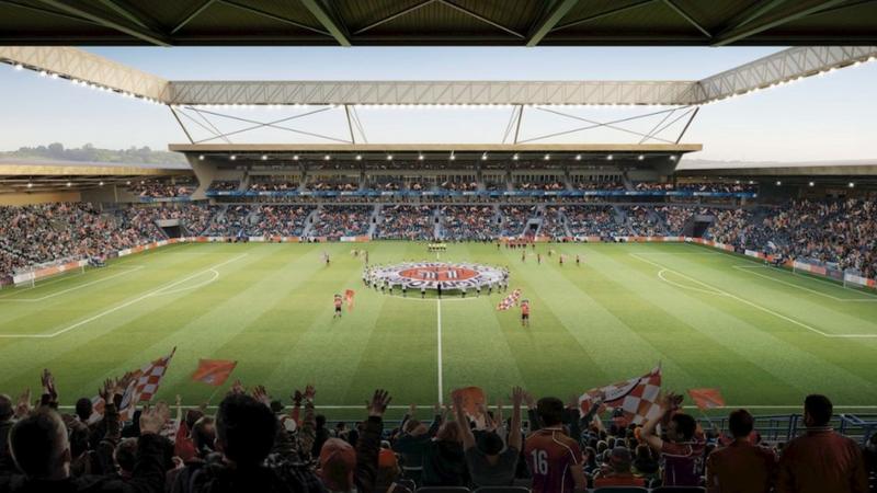 Luton Town: Club reveals new stadium pictures and plans - BBC News