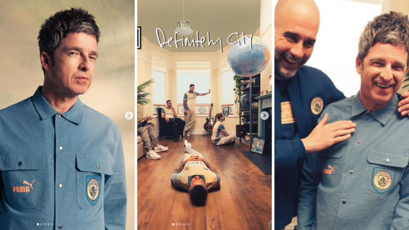 Noel Gallagher designs Man City kit: Players and Pep Guardiola team up ...