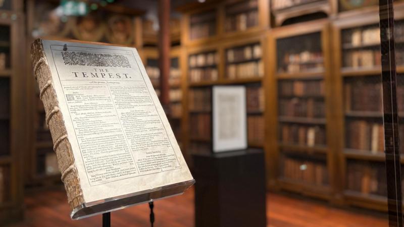 Stolen Durham copy of Shakespeare folio goes on display - BBC News