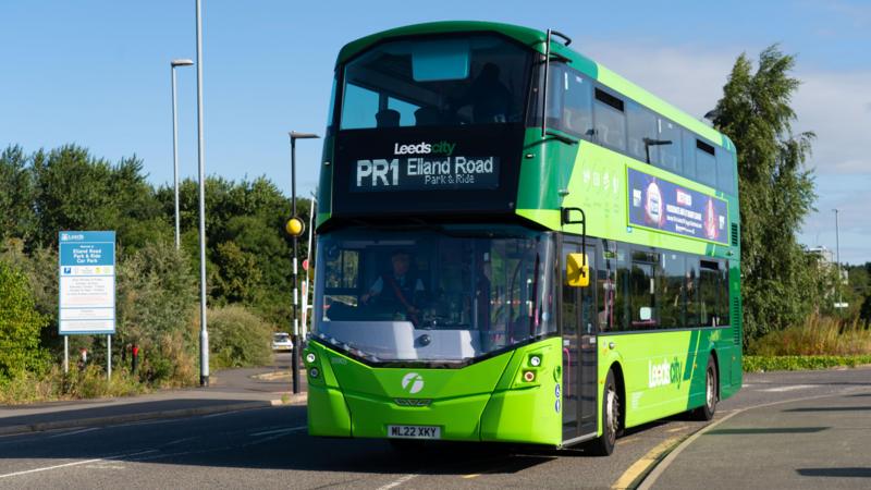 Leeds park and ride scheme reaches 5.6m journeys - BBC News