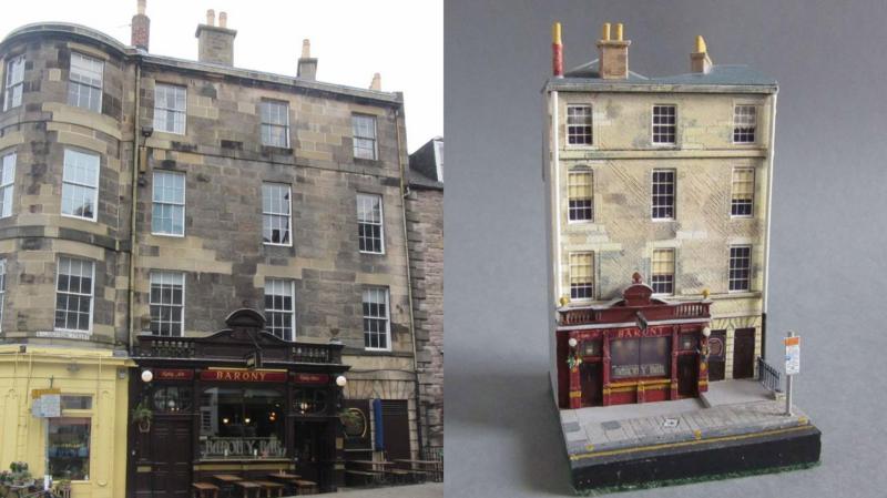 The artist toasting Edinburgh pubs with miniature models - BBC News