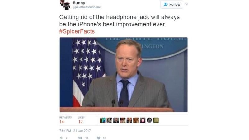 The best Sean Spicer memes and 'facts' - BBC News