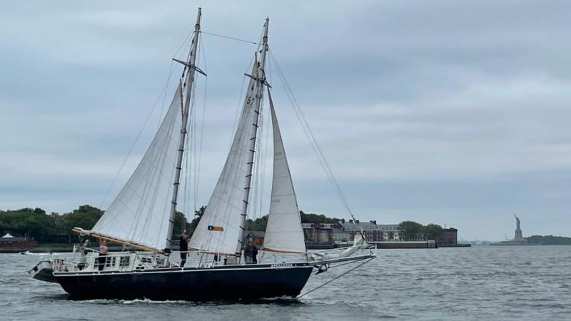 Pioneering wind-powered cargo ship sets sail - BBC News