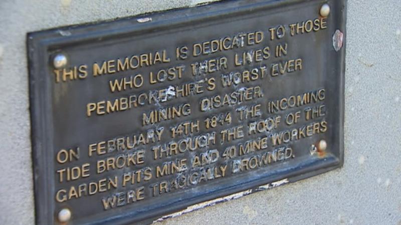 New plaque for Pembrokeshire's 'forgotten' pit disaster - BBC News
