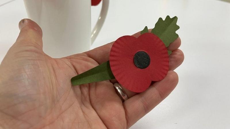 Royal British Legion poppies ditch plastic for paper - BBC News