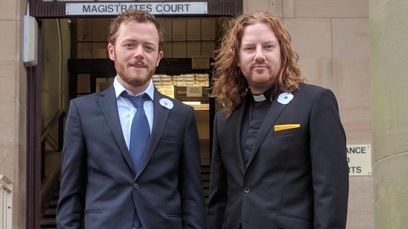 'Greater good' pair cleared of BAE criminal damage - BBC News