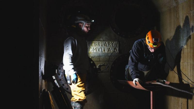 Exploring The Tunnel: Scotland's secret WW2 fuel depot - BBC News