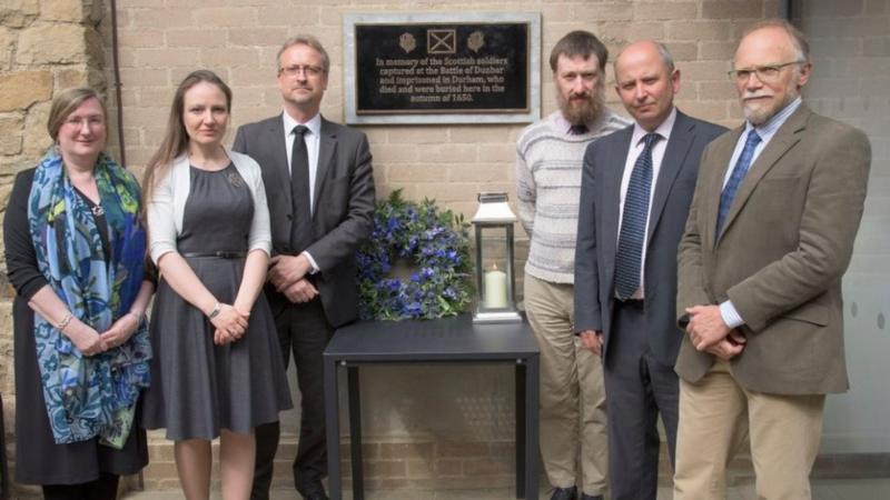 Durham University unveils plaque to Scottish Battle of Dunbar prisoners ...
