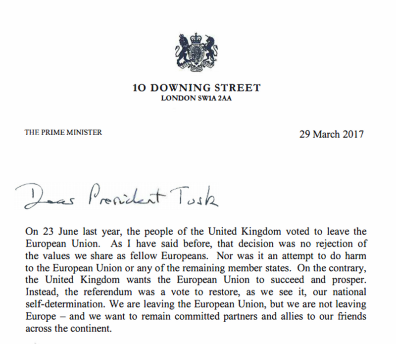 'No turning back' on Brexit as Article 50 triggered - BBC News