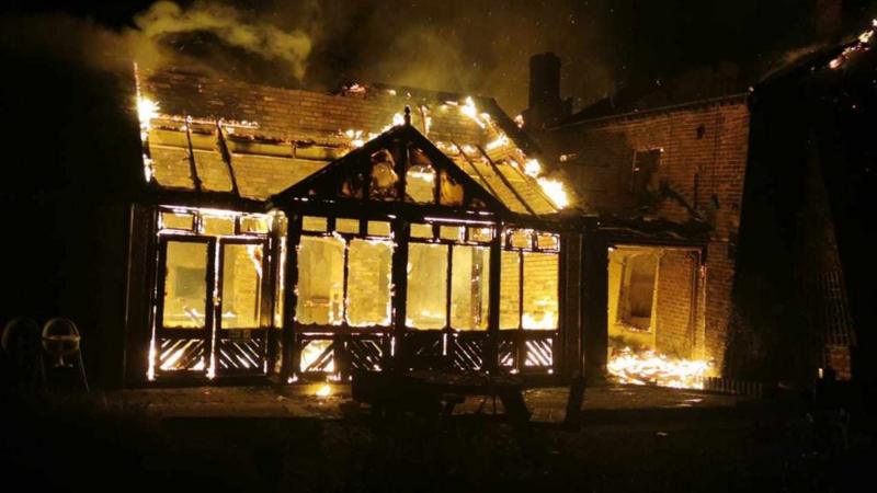 'Questions need answering' over Crooked House fire - BBC News