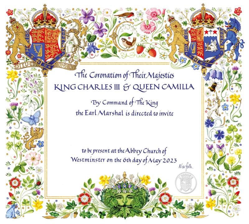Coronation invitations through the ages - BBC News