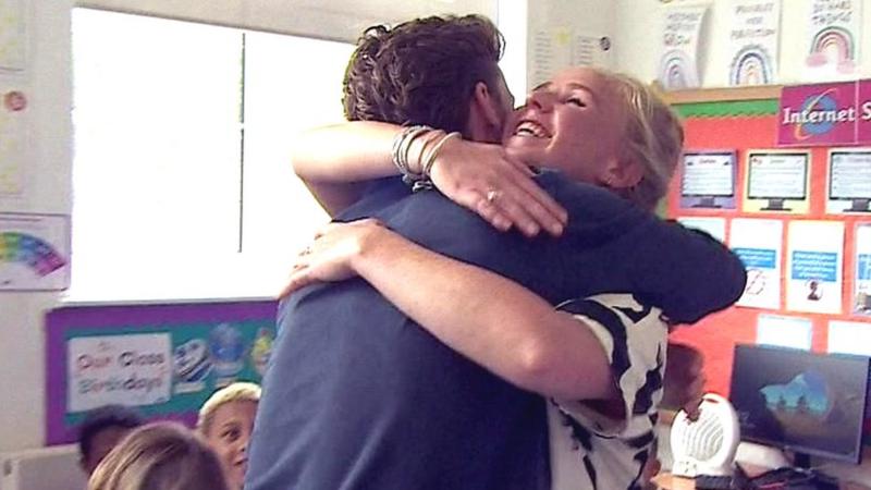 EastEnders actress Pam St Clement visits Oxford SEND school - BBC News