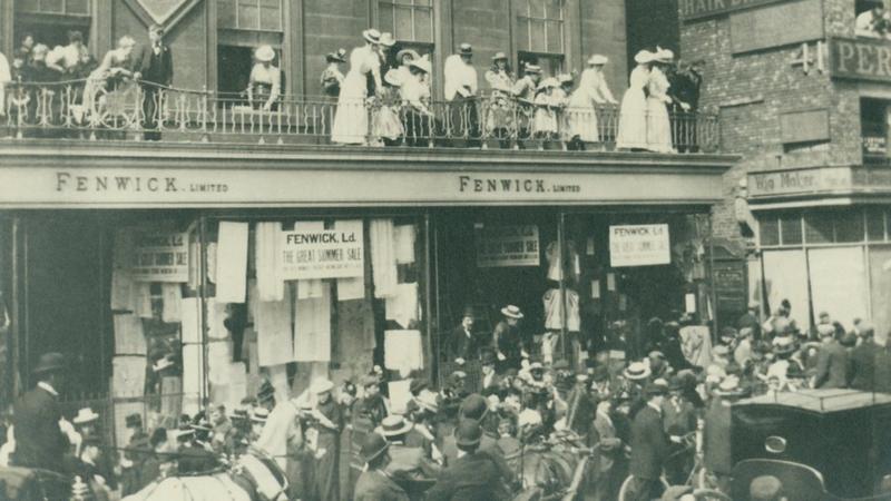 In pictures: Newcastle's Fenwick celebrates 140 years - BBC News