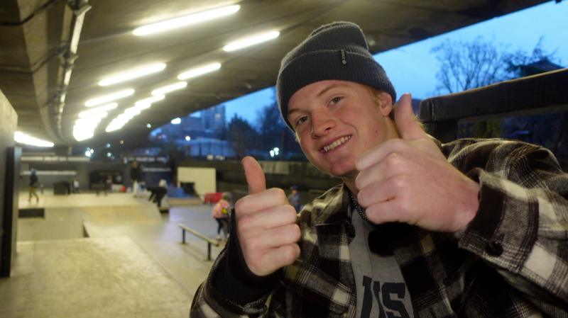 Skateboard champ Tay Cunningham crowdfunds for new vert ramp - BBC News