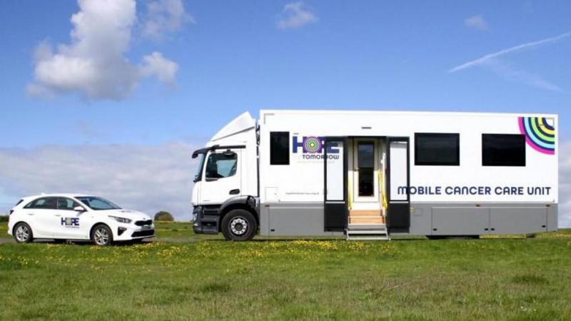 Mobile cancer care unit in Gloucestershire gets update and refit - BBC News
