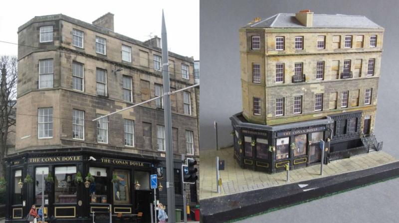 The artist toasting Edinburgh pubs with miniature models - BBC News
