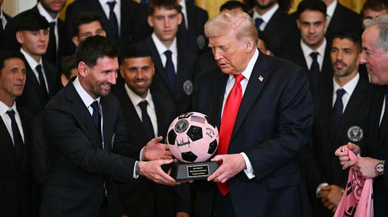 Lionel Messi: Argentine and Inter Miami team-mates meet US president ...