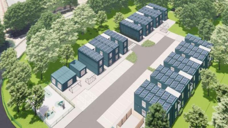 Modular homes approved for temporary housing in Northampton - BBC News