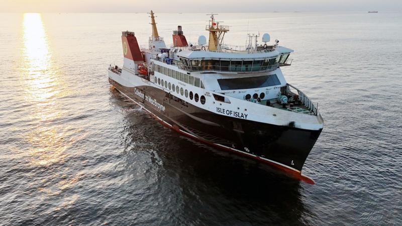 New Turkish-built CalMac ferry Isle of Islay delayed again - BBC News