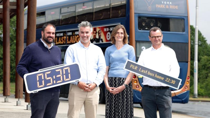 York park and ride times to start earlier and finish later - BBC News