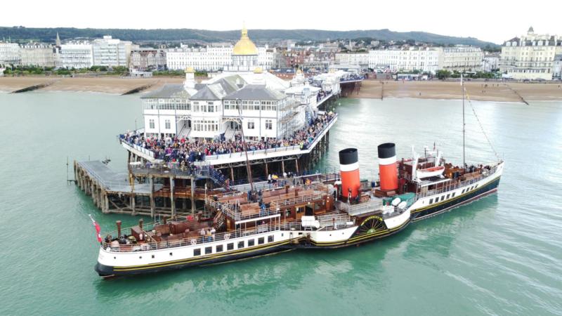 Waverley: Paddle steamer returns to East Sussex after two decades - BBC ...