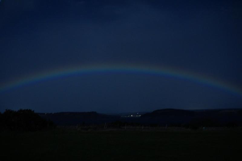In pictures: Rare lunar rainbows over the Highlands - BBC News