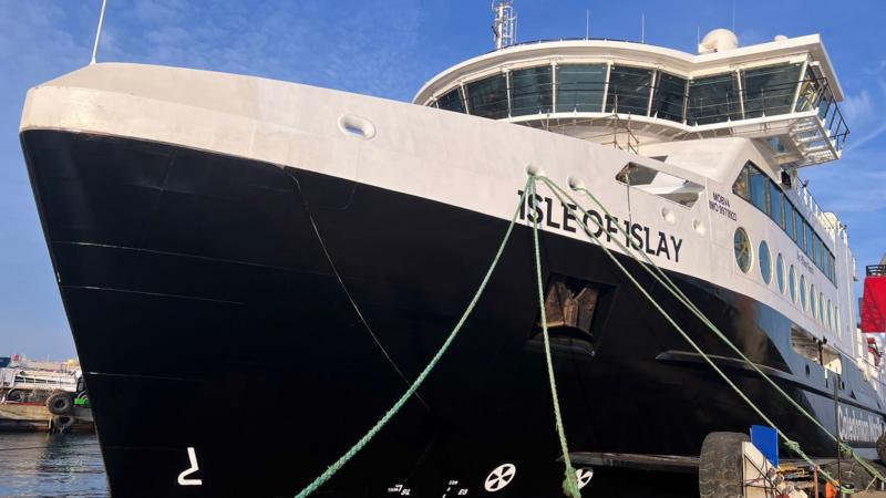 New CalMac ferry MV Isle of Islay handed over by Turkish shipyard - BBC ...