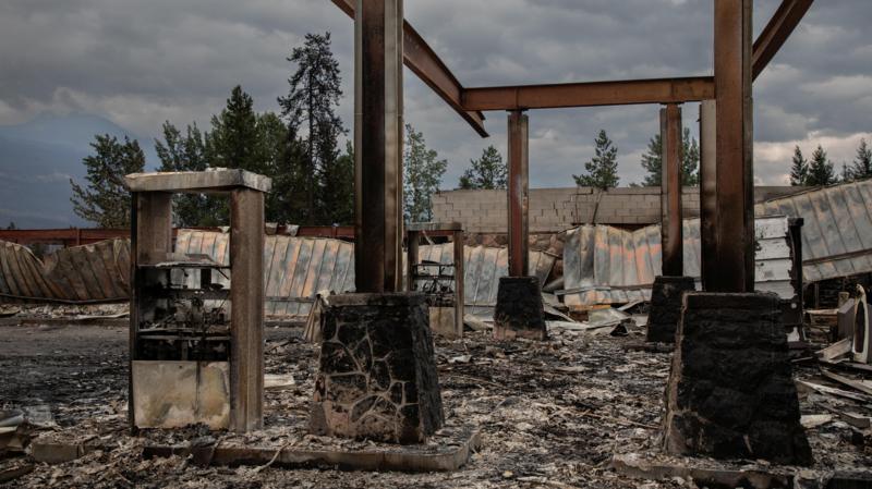 Jasper fire: Images show destruction from wildfire in Canada - BBC News