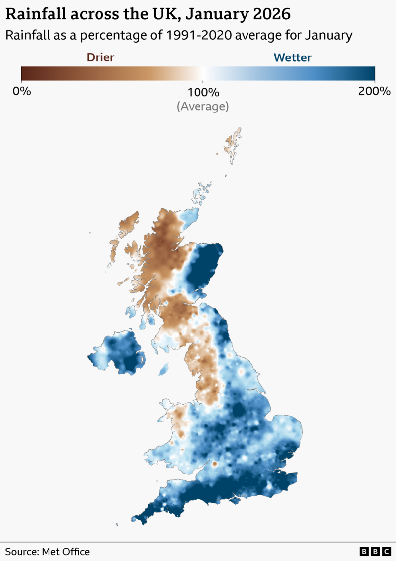UK rain: Are wetter winters and frequent flooding here to stay? - BBC News