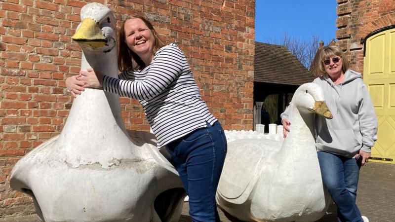 Aylesbury Friar ducks reunited at Discover Bucks Museum - BBC News