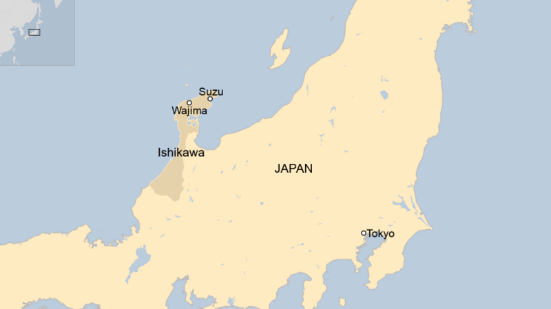 One dead and several missing after 'unprecedented' rains in Japan - BBC News
