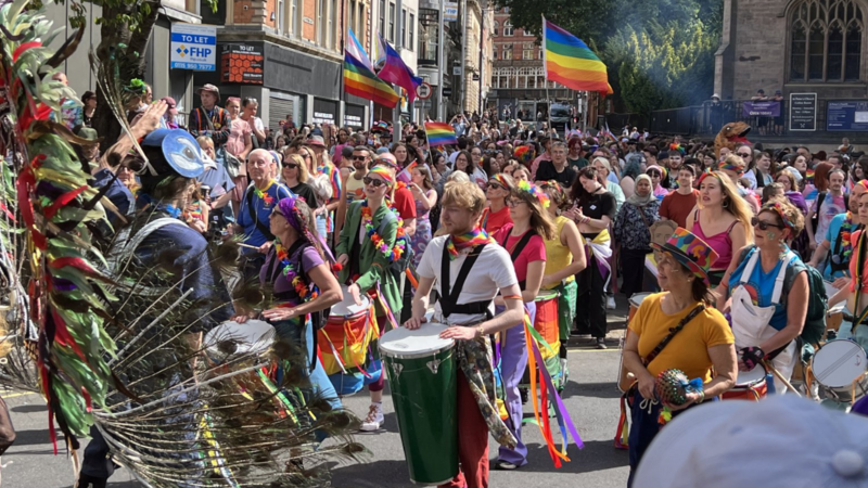 Notts Pride returns to city with 'eclectic' line-up - BBC News