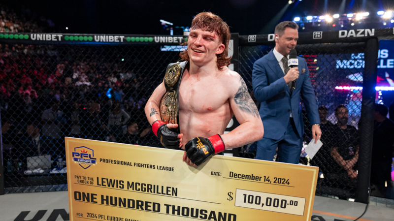 PFL Europe: Lewis McGrillen knocks out Alexander Luster to win ...