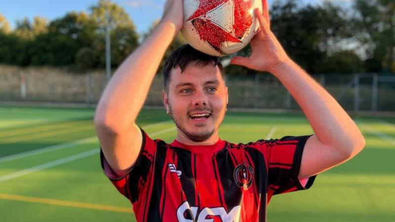 Disability football team gives Callum a second chance to play - BBC News