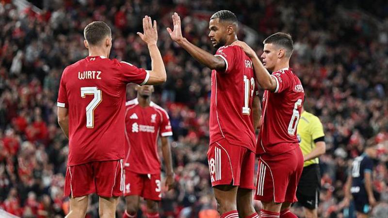 Rio Ngumoha raises first-team hype with Liverpool goal at Anfield - BBC ...