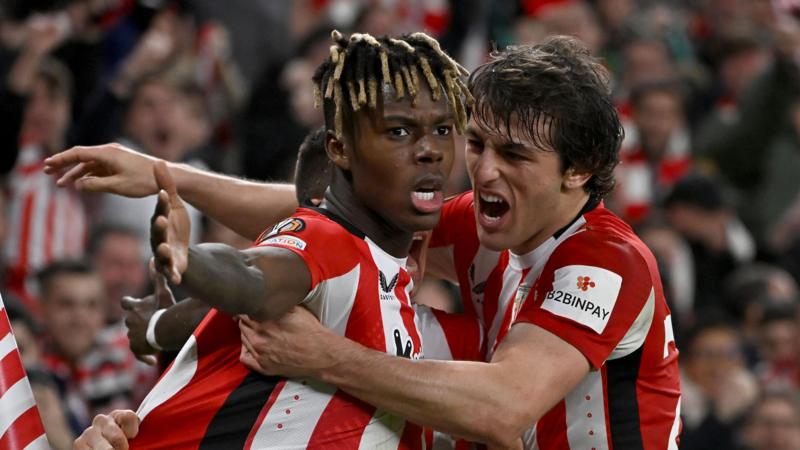 Athletic Bilbao 3-1 Roma (agg 4-3): Nico Williams double seals Europa ...