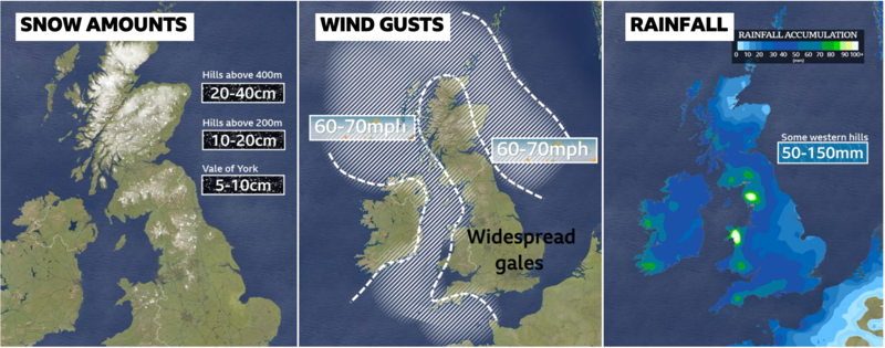 Storm Bert to hit UK at weekend with weather warnings issued - BBC Weather