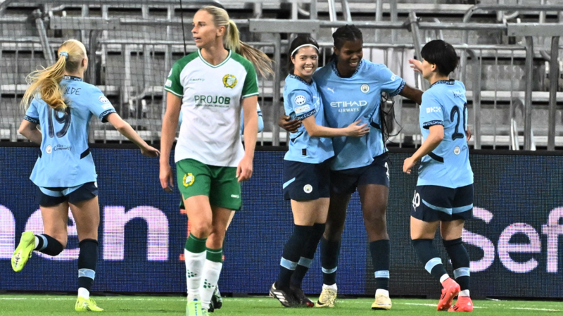 Hammarby 1-2 Manchester City: Khadija Shaw scores twice as Man City win ...