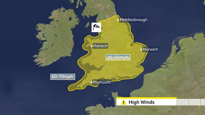 Wind and rain to hit UK as weather warnings issued - BBC Weather