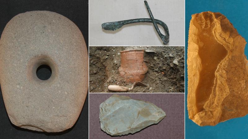 Hidden treasures of Dunragit bypass works revealed - BBC News