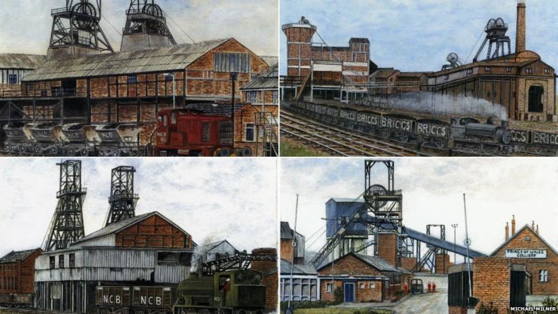Artist Michael Milner's Yorkshire mining memories - BBC News
