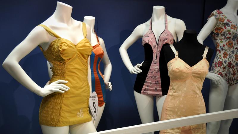 How male and female bathing suits got smaller and smaller - BBC News