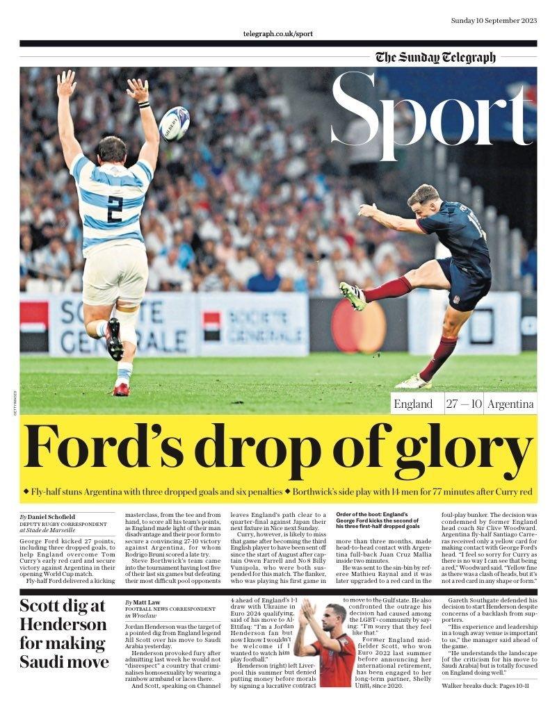 Sunday's back pages - BBC Sport